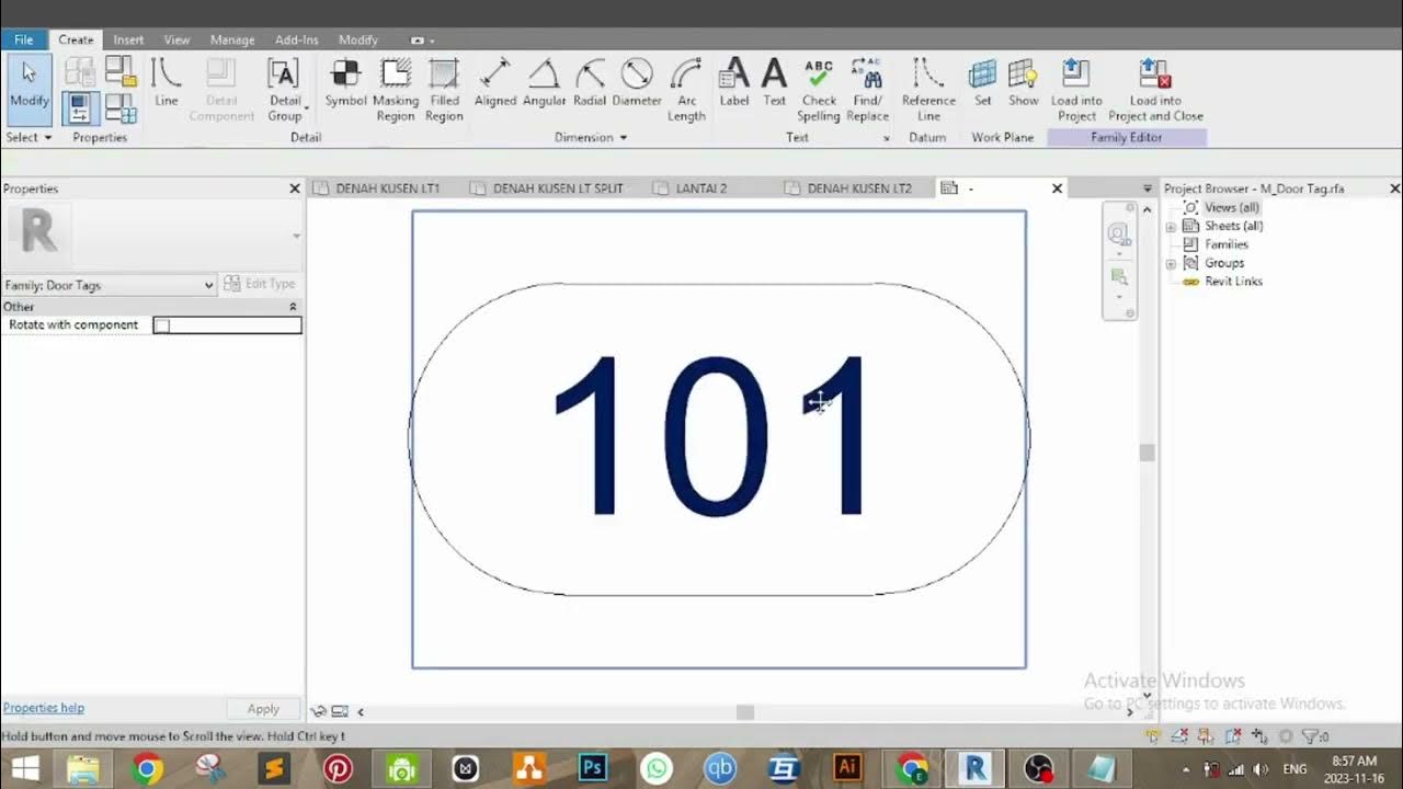 TUTORIAL REVIT - TAG BY CATEGORY & TAG ALL - YouTube
