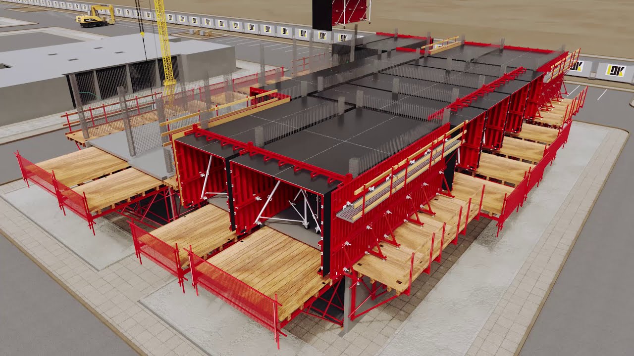 3D Construction sequence cgi animation - YouTube