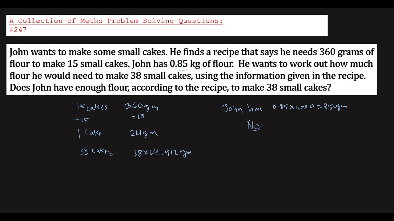 A Collection of Maths Problem Solving Questions:#247 (Measurement ...