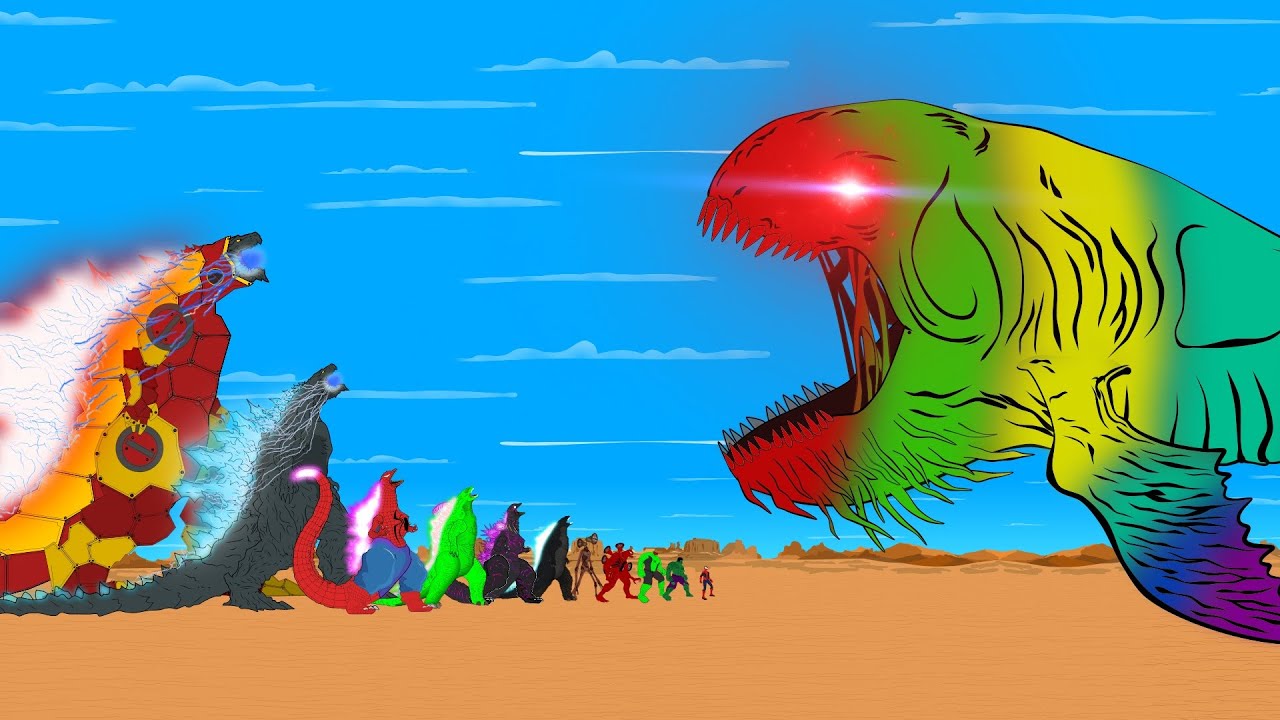 GODZILLA ATOMIC BREATH vs EVOLUTION OF BLOOP SEA MONSTER: Size ...