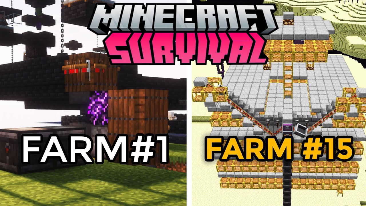 1 VİDEO 15 FARM | Minecraft Survival Bölüm 15 - YouTube