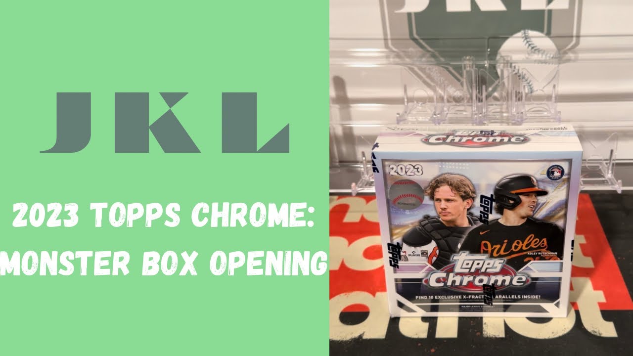 2023 Topps Chrome Monster Box! 10 X-Fractors!! - YouTube