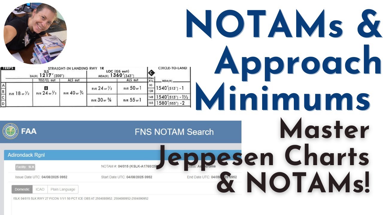 Applying NOTAMs: Jeppesen Instrument Approach Chart Minimums! Aircraft ...