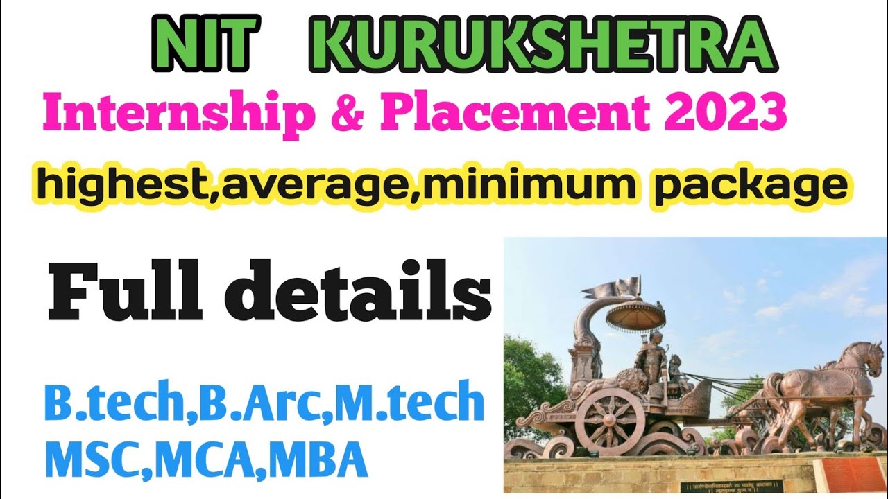 NIT Kurukshetra placement 2023 full details || nit kurukshetra ...