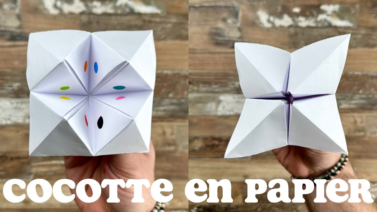 Comment faire une Cocotte en papier - FACILE - Origami - DIY - YouTube