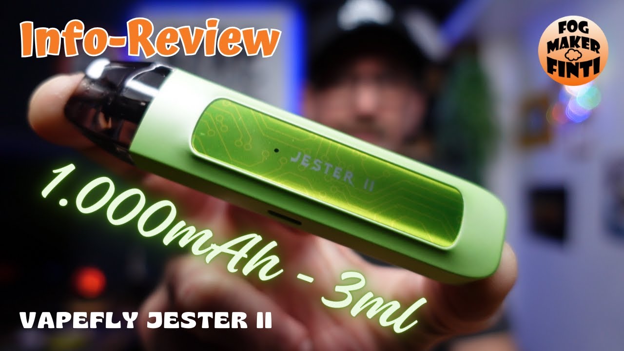 Vapefly Jester II Pod Kit | 1000mAh 3ml | Info Review - YouTube