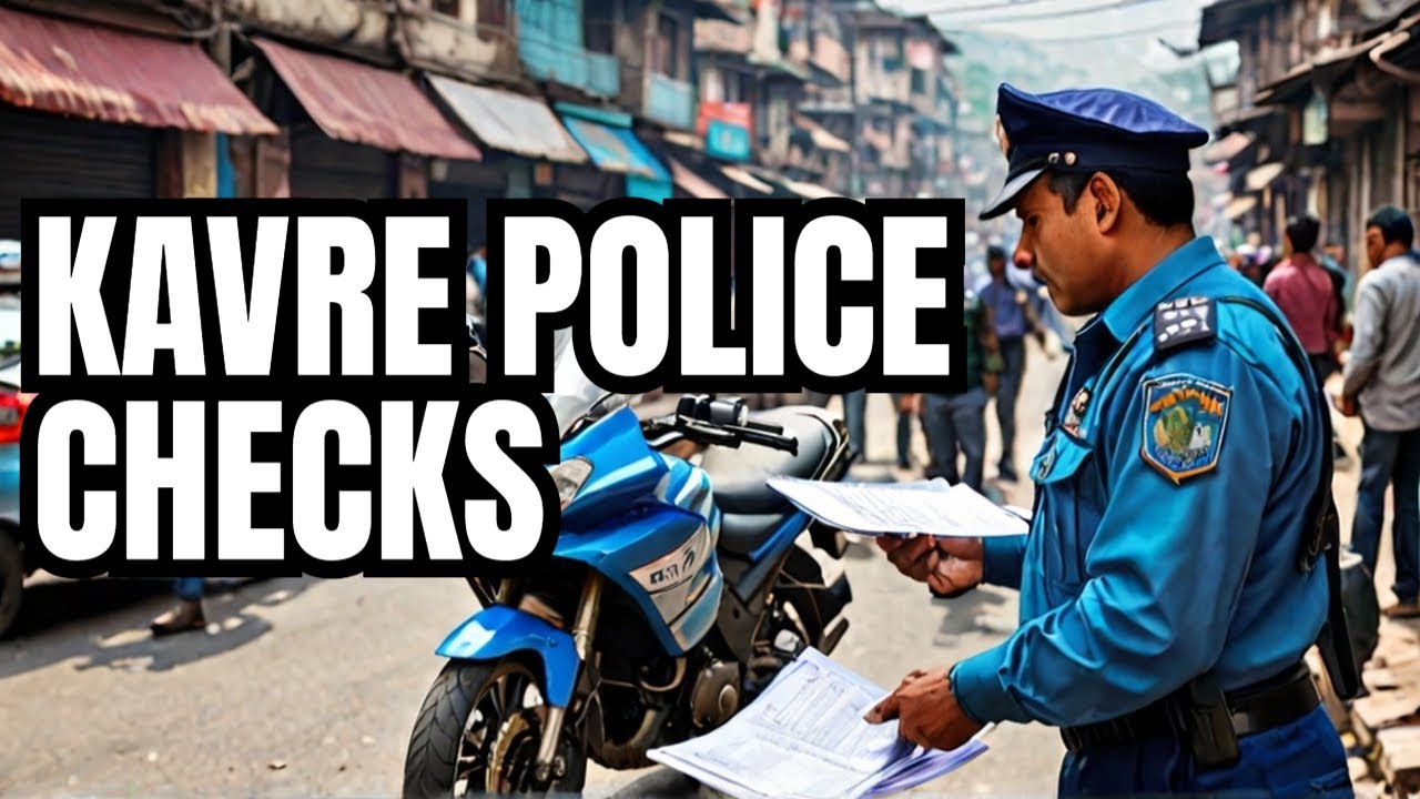 Nepal Traffic Police Checking in KAVRE #motovlog #nepal - YouTube