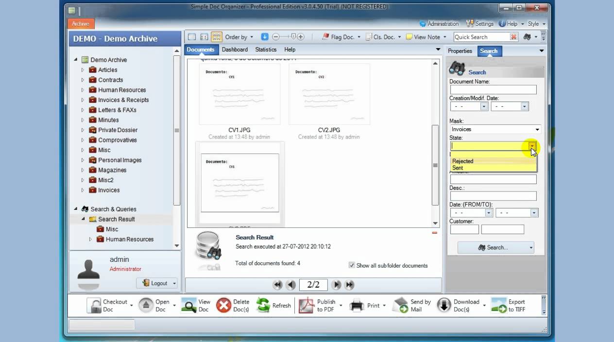 Search in Simple Doc Organizer - YouTube