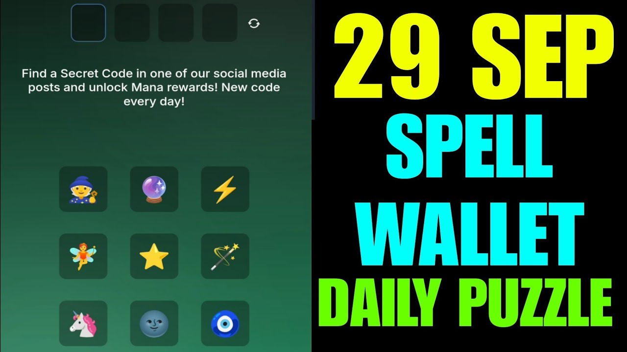 Spell Wallet Daily Puzzle 29 September | Spell Wallet Today Puzzle Cards 29 September - YouTube