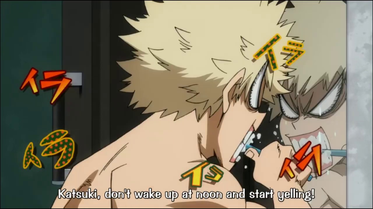 How Katsuki Bakugo Kacchan Brushes His Teeth - YouTube