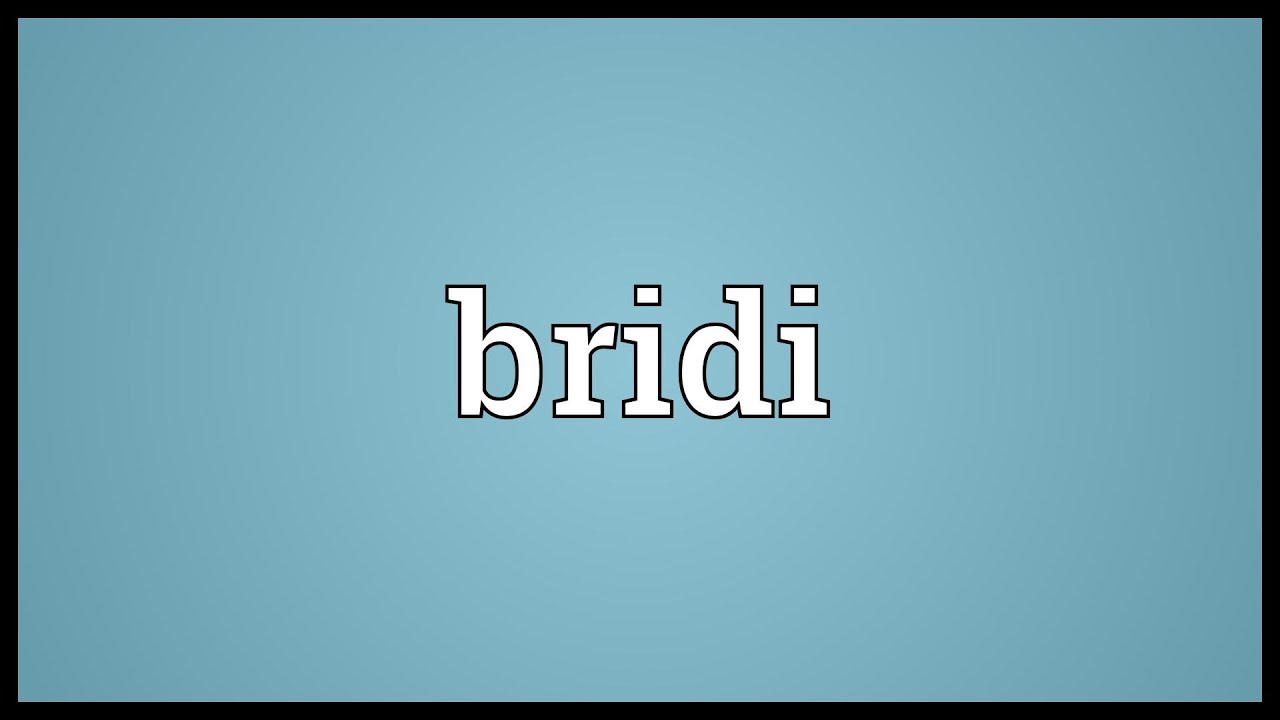 Bridi Meaning - YouTube
