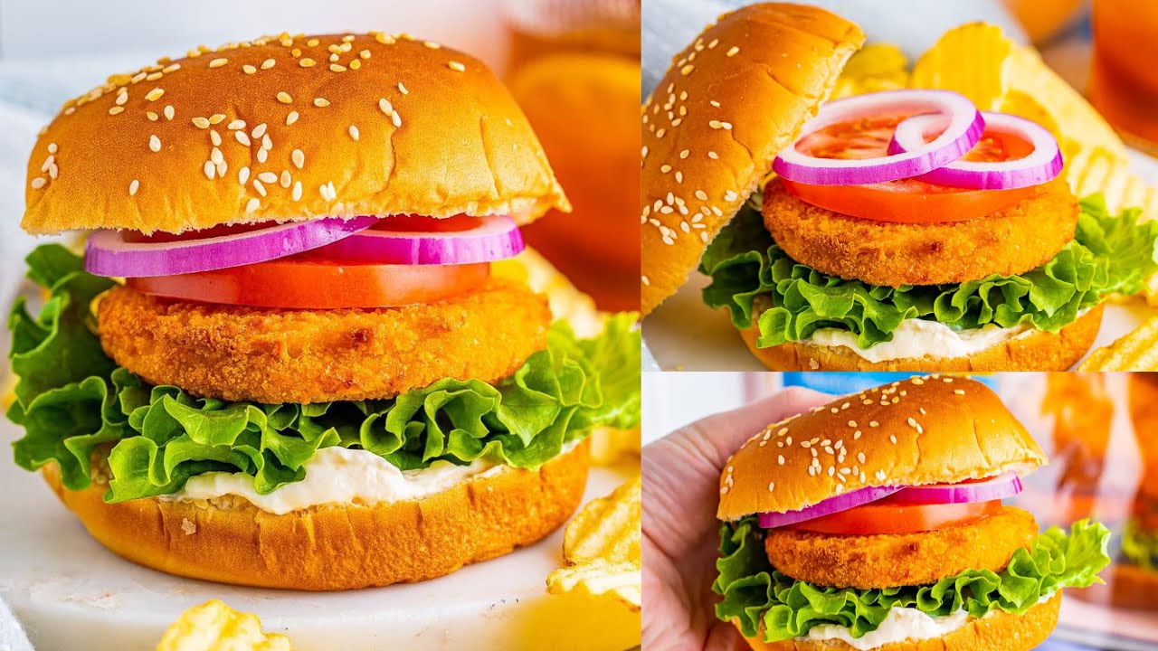 Homemade Crispy Chicken Patty Burger | Make and Freeze Recipe | Super ...