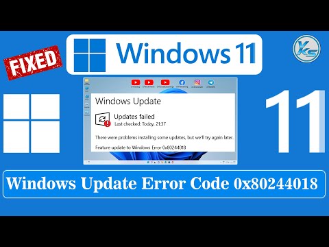 ✅ How To Fix Windows Update Error Code 0x80244018