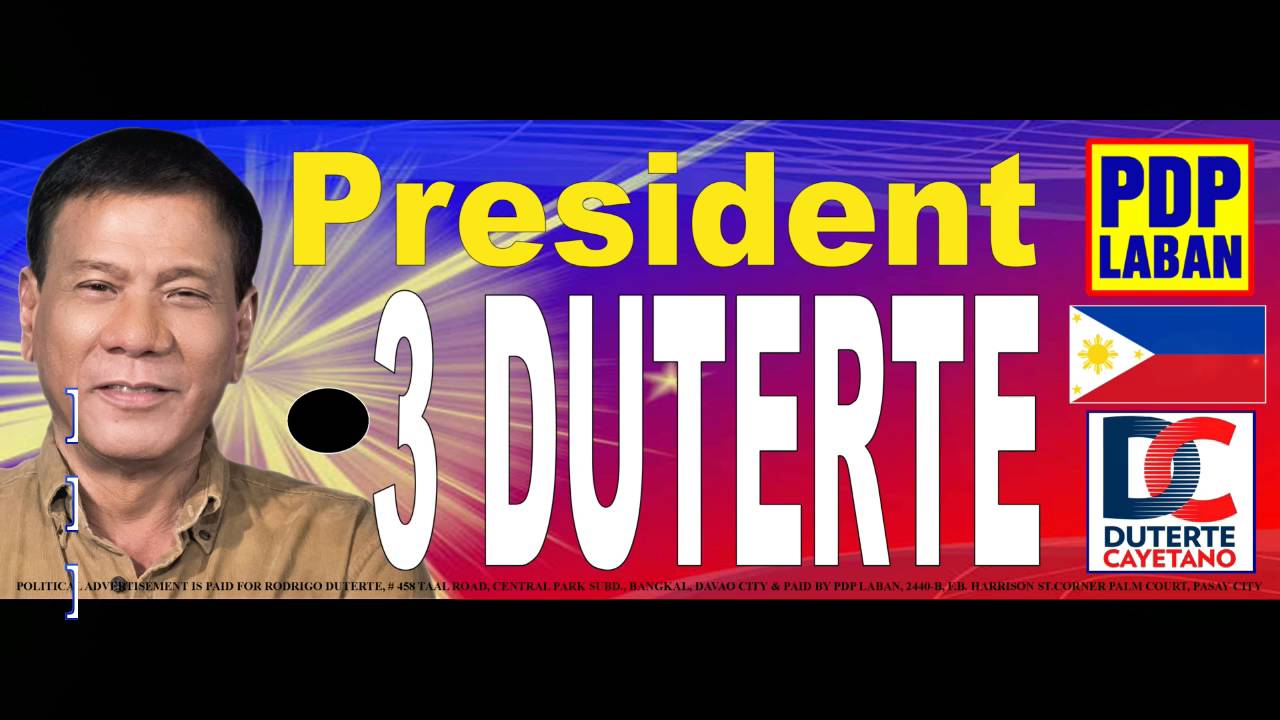DU30 President - BISAYA BAYA NI, BAY LYRICS VIDEO BY: JUDE GITAMONDOC ...