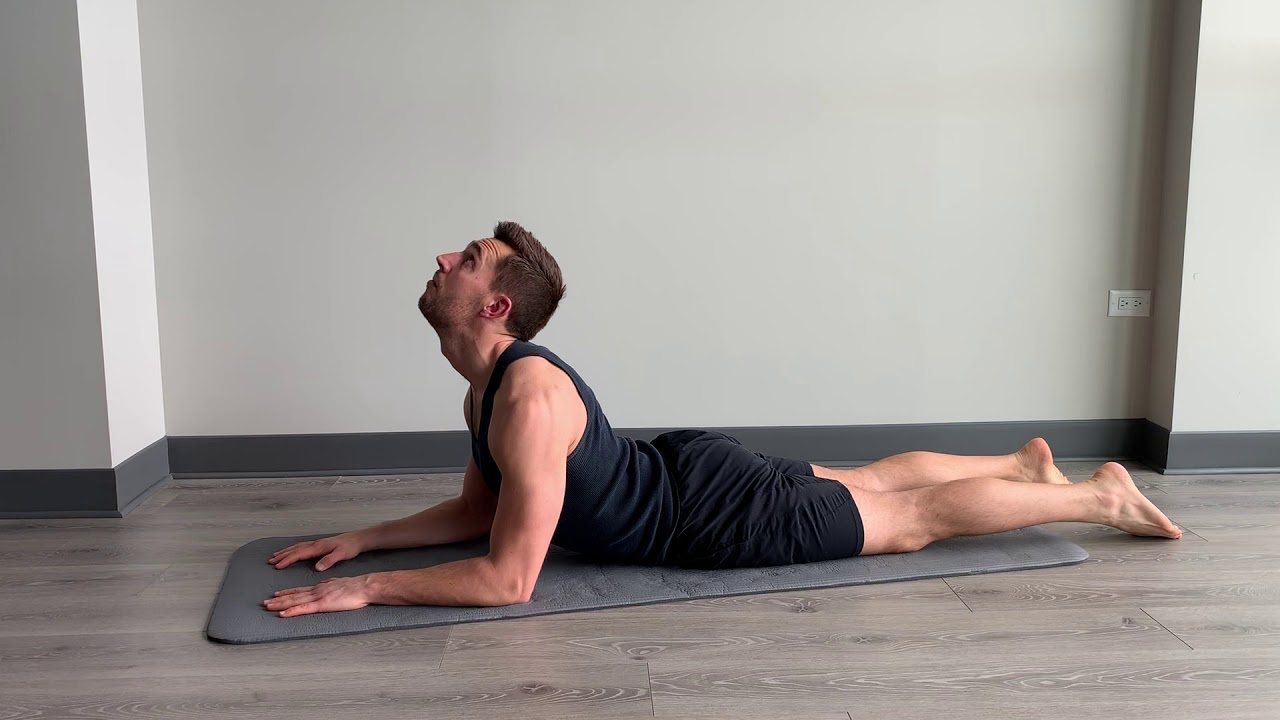 Prone Sphinx with Neck Flexion and Extension - YouTube