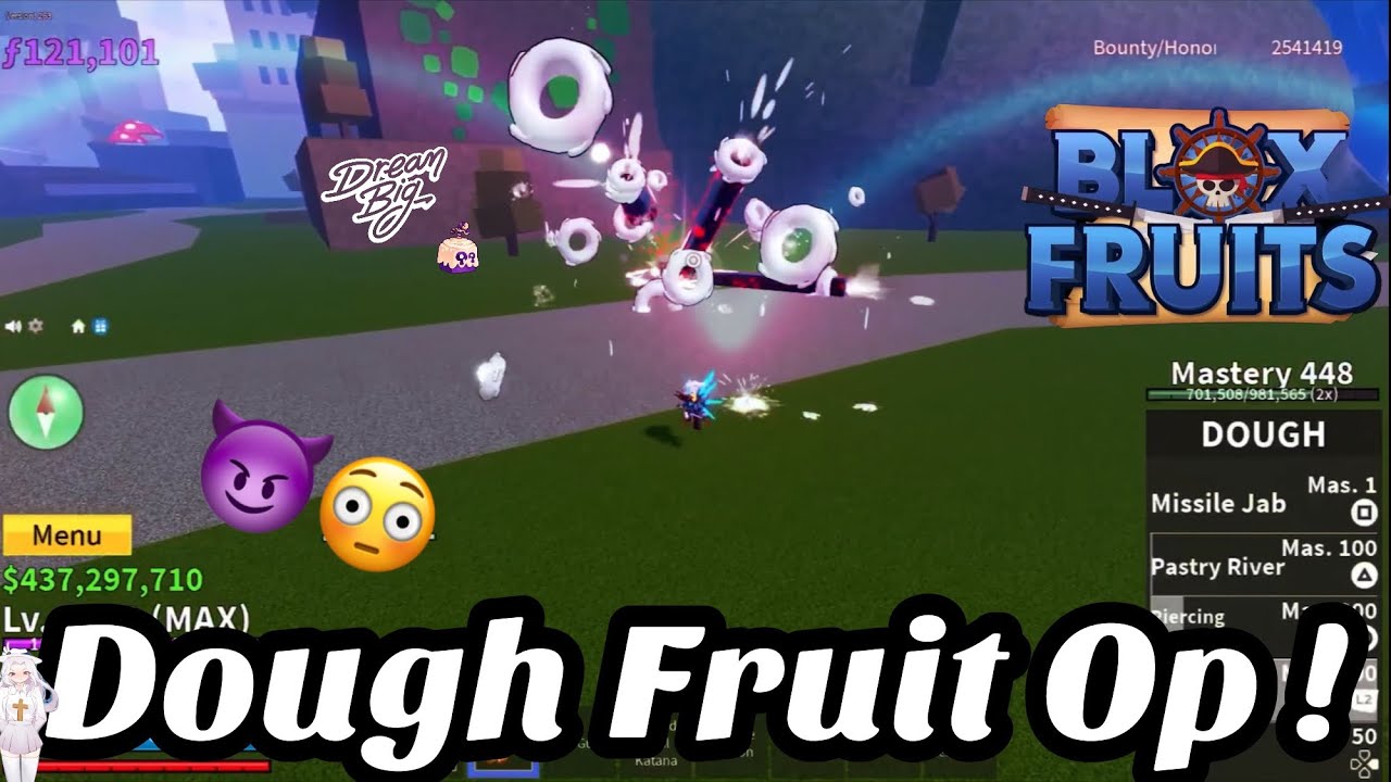 Fighting With Dough Fruit - Blox Fruits - YouTube