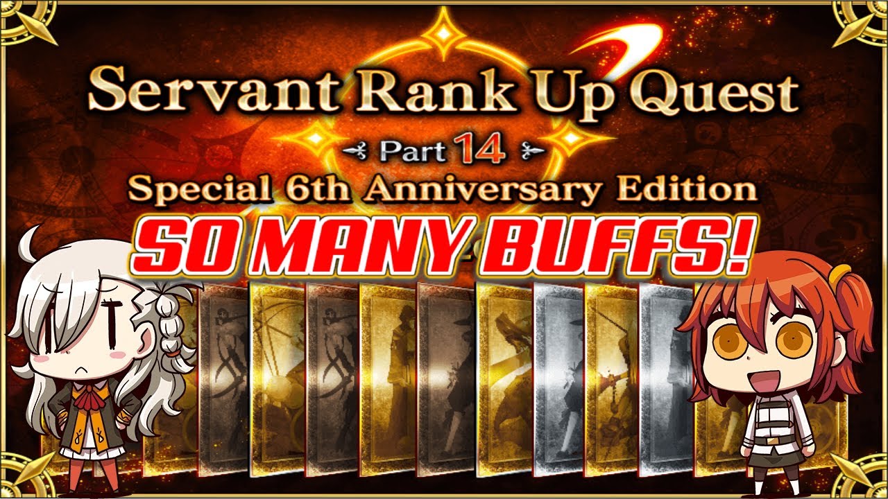 FGO NA 6TH ANNIVERSARY SERVANT RANK UP”S ARE ABSOLUTELY WILD! - YouTube