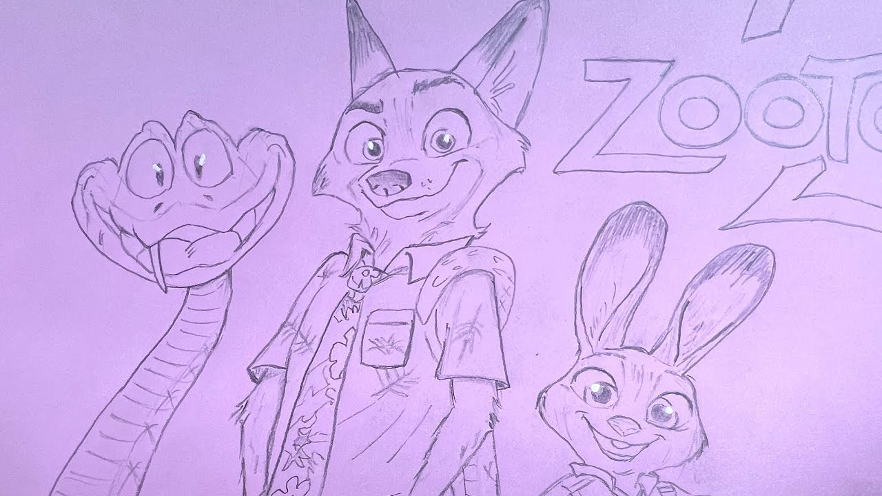 How to Draw Zootopia 2: Nick & Judy #disney #zootopia #zootopia2#畫畫 #繪畫 ...