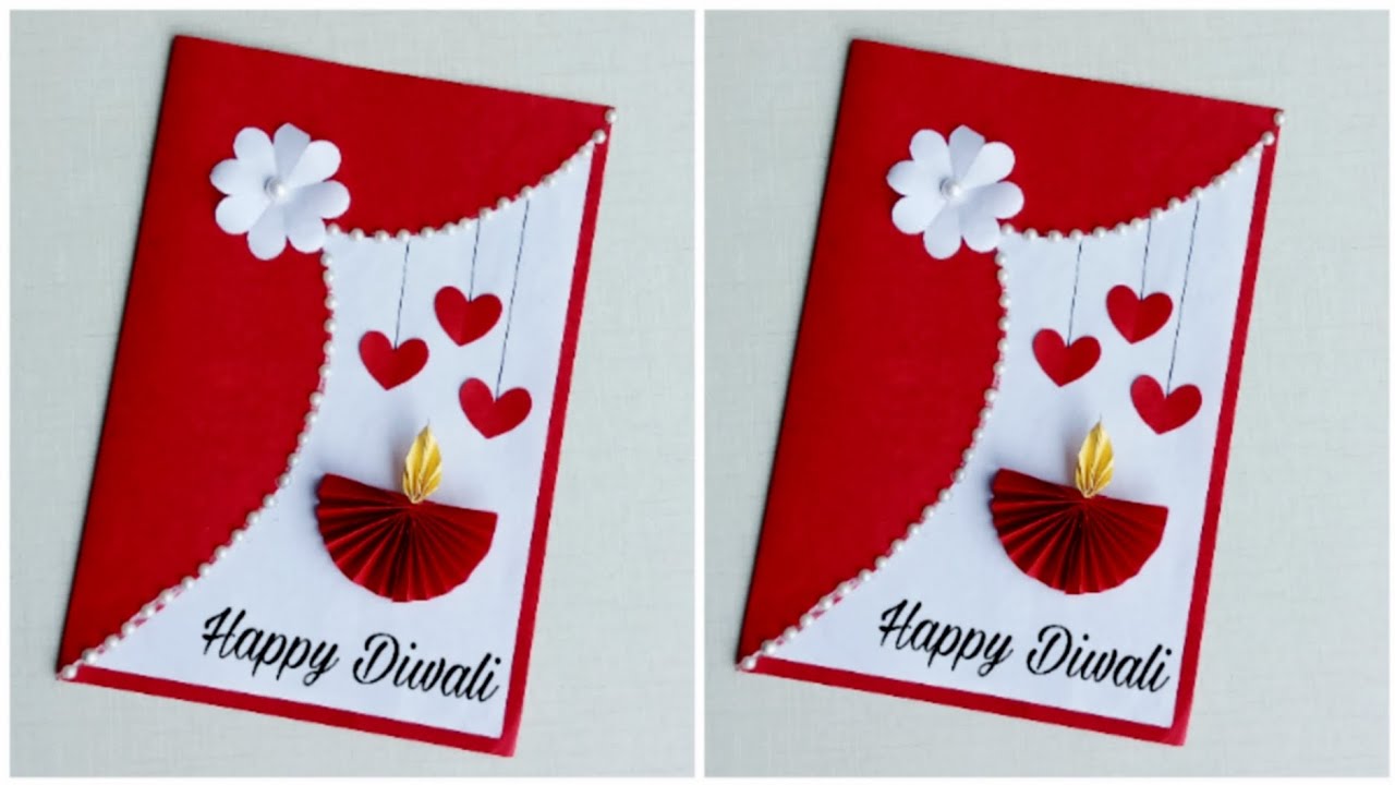 DIY Diwali Greeting Card / Handmade Diwali card making ideas / How to ...