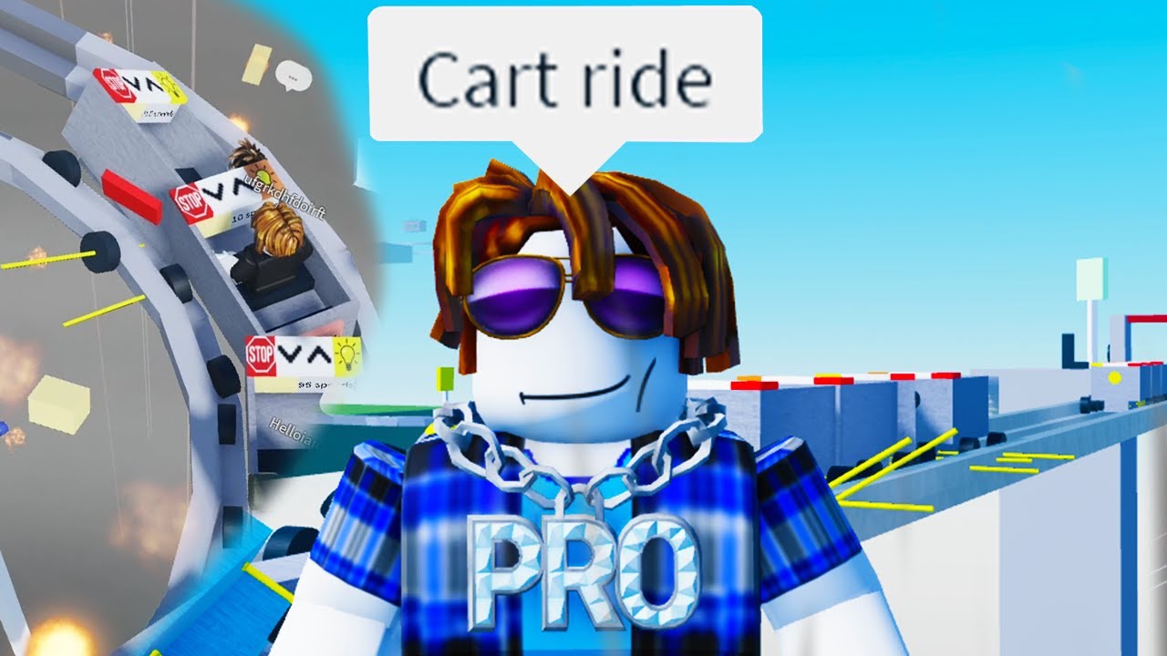 Roblox Cart Ride Funny Moments - YouTube