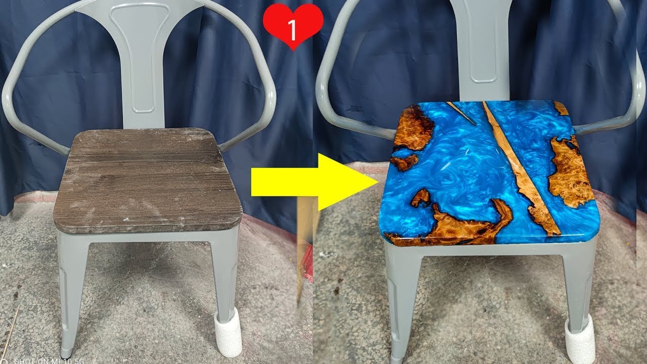 Epoxy Wave Resin Chair (2) - YouTube