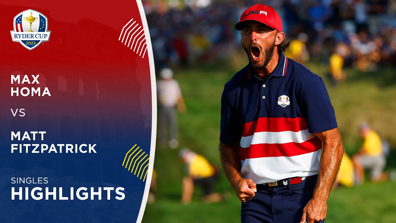 Max Homa vs Matt Fitzpatrick Highlights | 2023 Ryder Cup - YouTube
