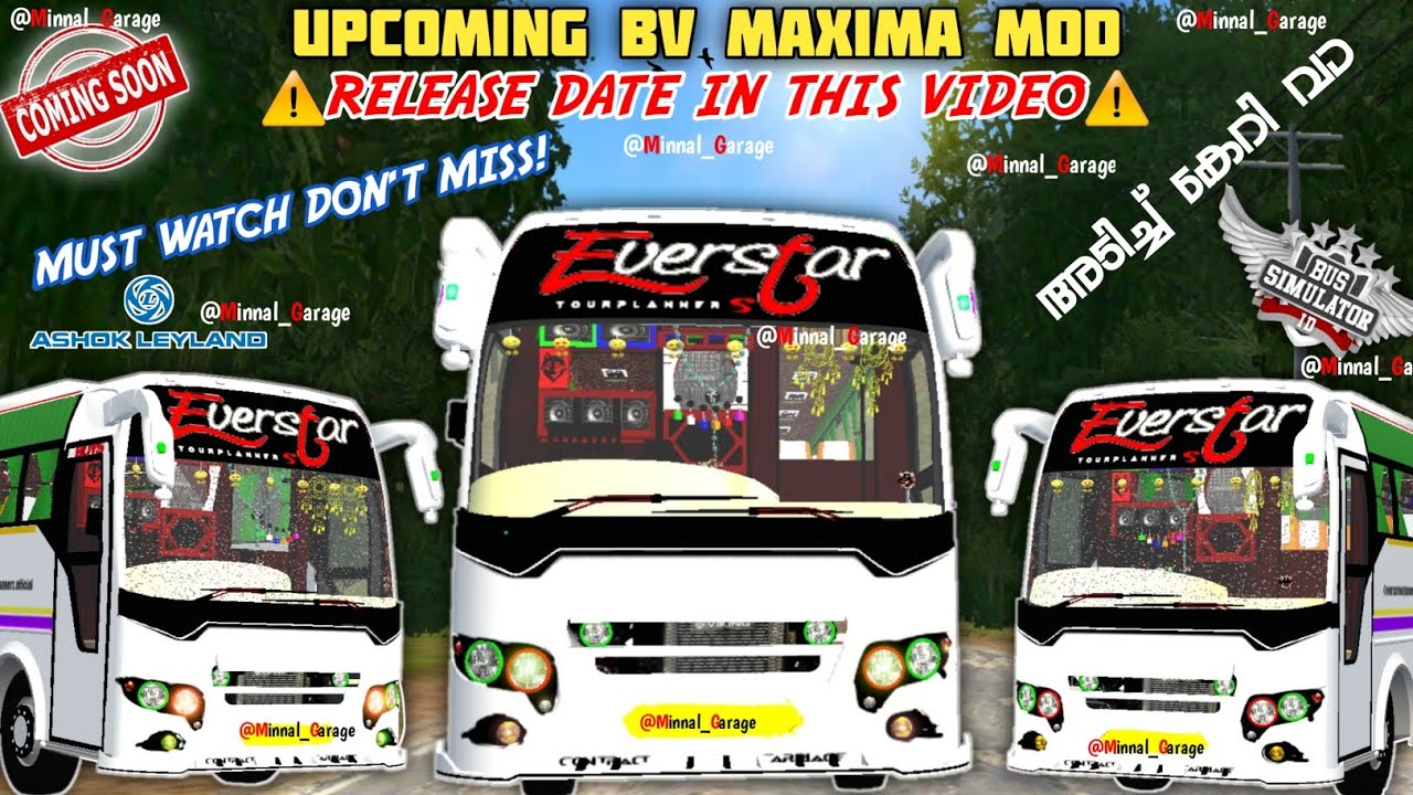New BV MAXIMA BUS Mod RELEASED For BUS SIMULATOR INDONESIA ||DOWNLOAD ...