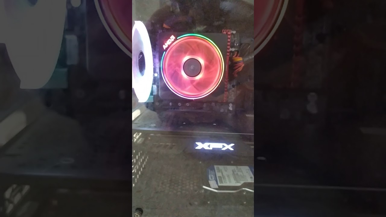 amd wraith prism rgb +a320 - YouTube