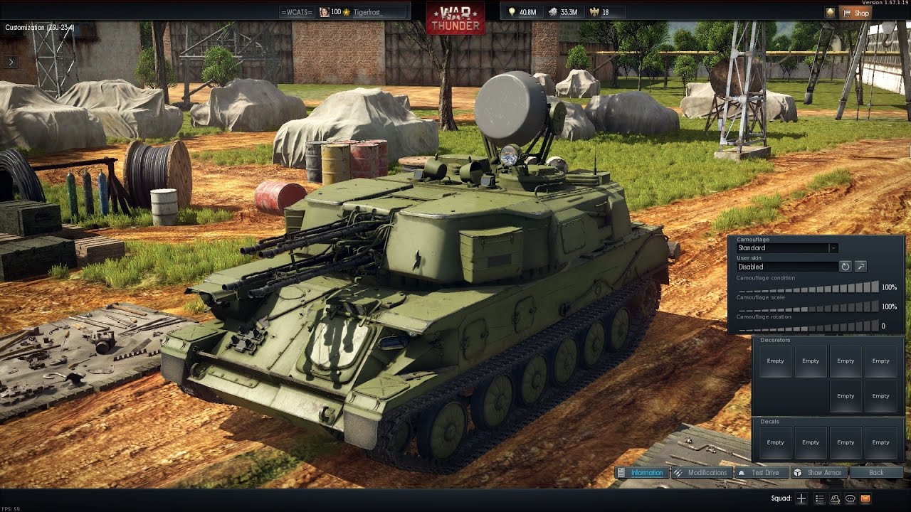 War Thunder - Finished Research On The ZSU-23-4! (Soviet Tier V SPAA ...