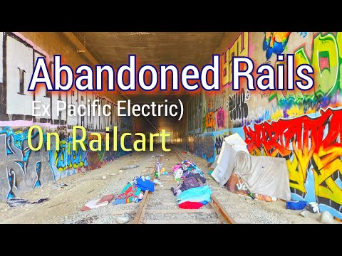 Railcart  in Azusa California     (ex PE )  [CC] sub