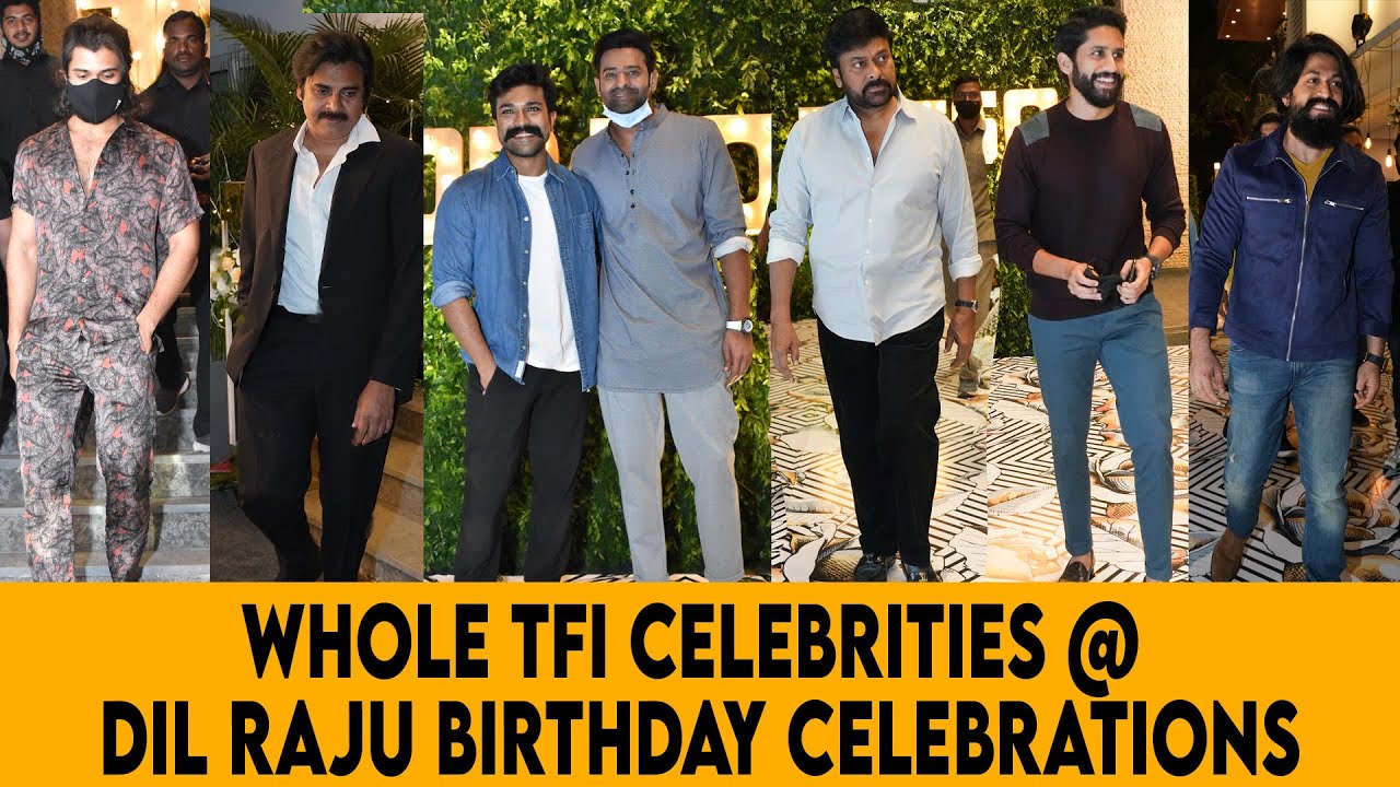 Dil Raju Birthday Bash || Whole TFI Celebreties At Dil Raju Birthday ...
