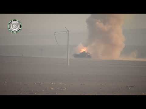 FSA TOW ATGM hit Syrian T-72 tank in Hama