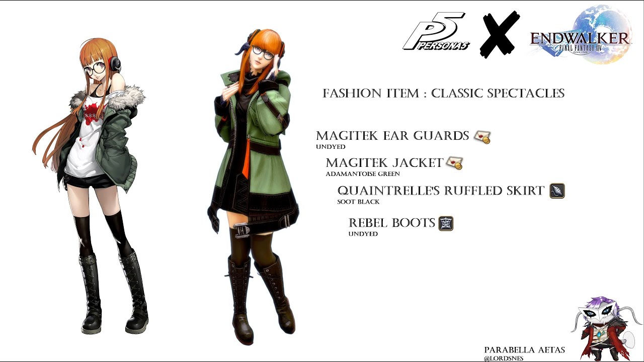 Anime/Game Glamour - Week 64 [Persona 5] [Futaba Sakura] [FFXIV] - YouTube
