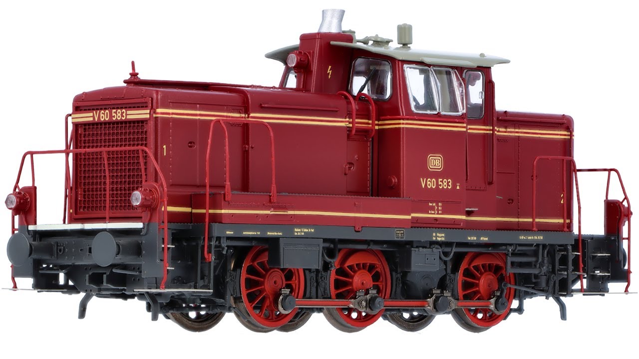 BRAWA 42402 Diesellok V60 | DB | DCC Sound | Spur H0 - YouTube