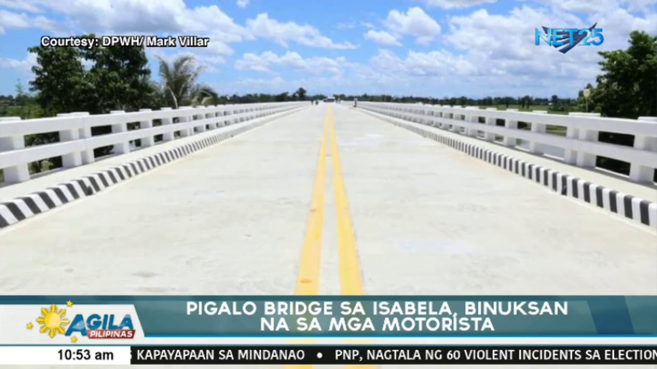 Pigalo bridge sa Isabela, binuksan na sa mga motorista - YouTube