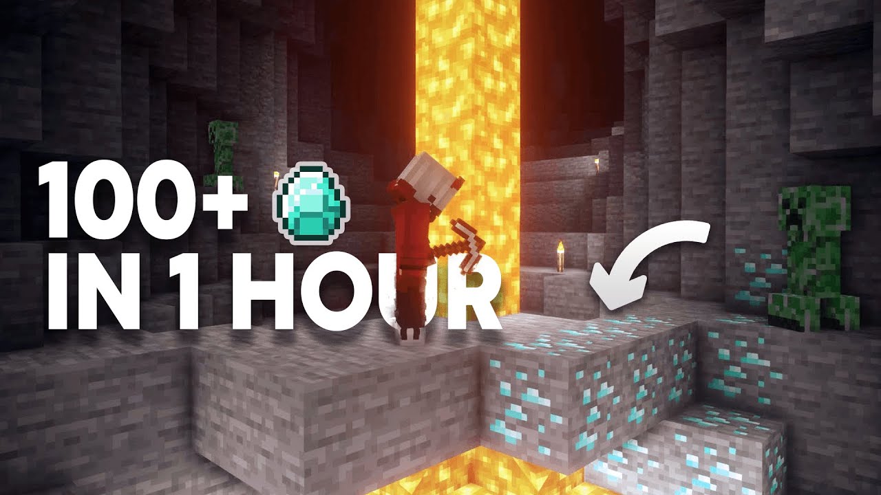 Minecraft - Best method to Find Diamonds | Find Diamonds in Swamp - YouTube