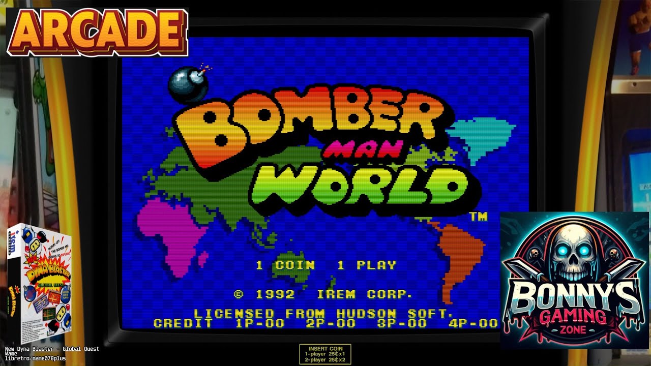 Bomber Man World (Arcade - Irem - 1992) Mame Batocera 41 (60Hz) - YouTube