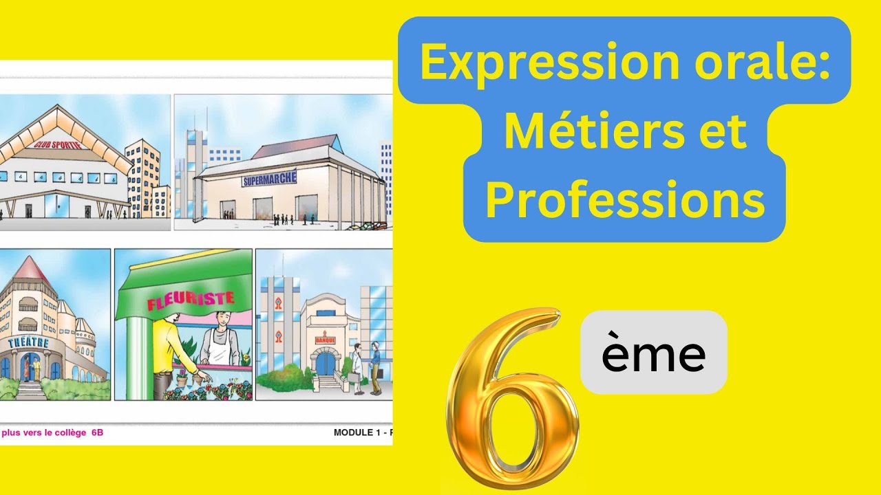 Expression orale 6ème année l Métiers et professions (Module 1 PL5 ...