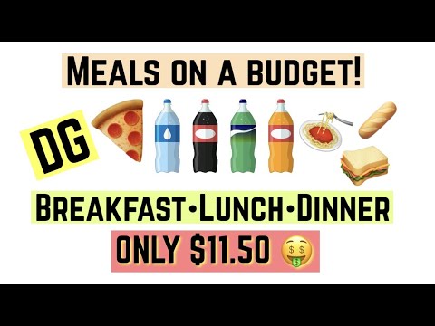 🍕Dollar General Meals On A Budget🥖Breakfast, Lunch and Dinner For $11 ...
