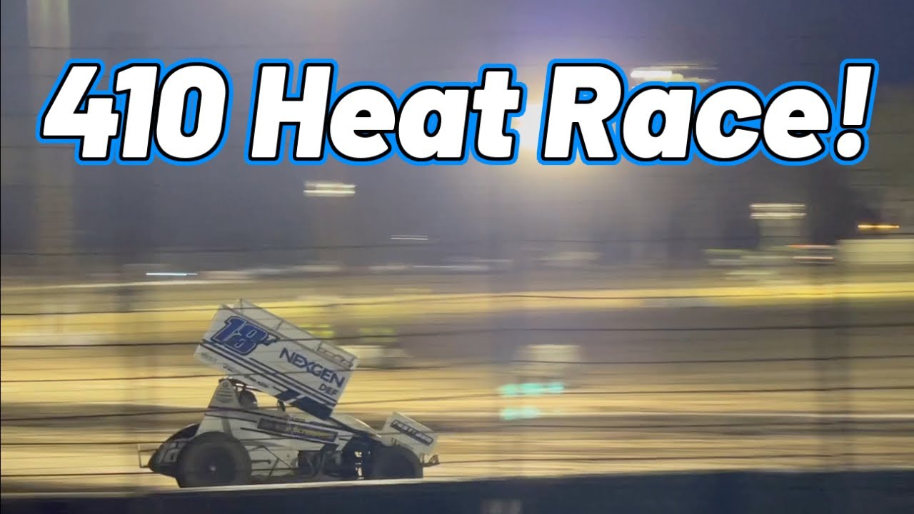 Tanner Holmes 410 Sprint Car Heat Race | Keller Auto Speedway | Full ...