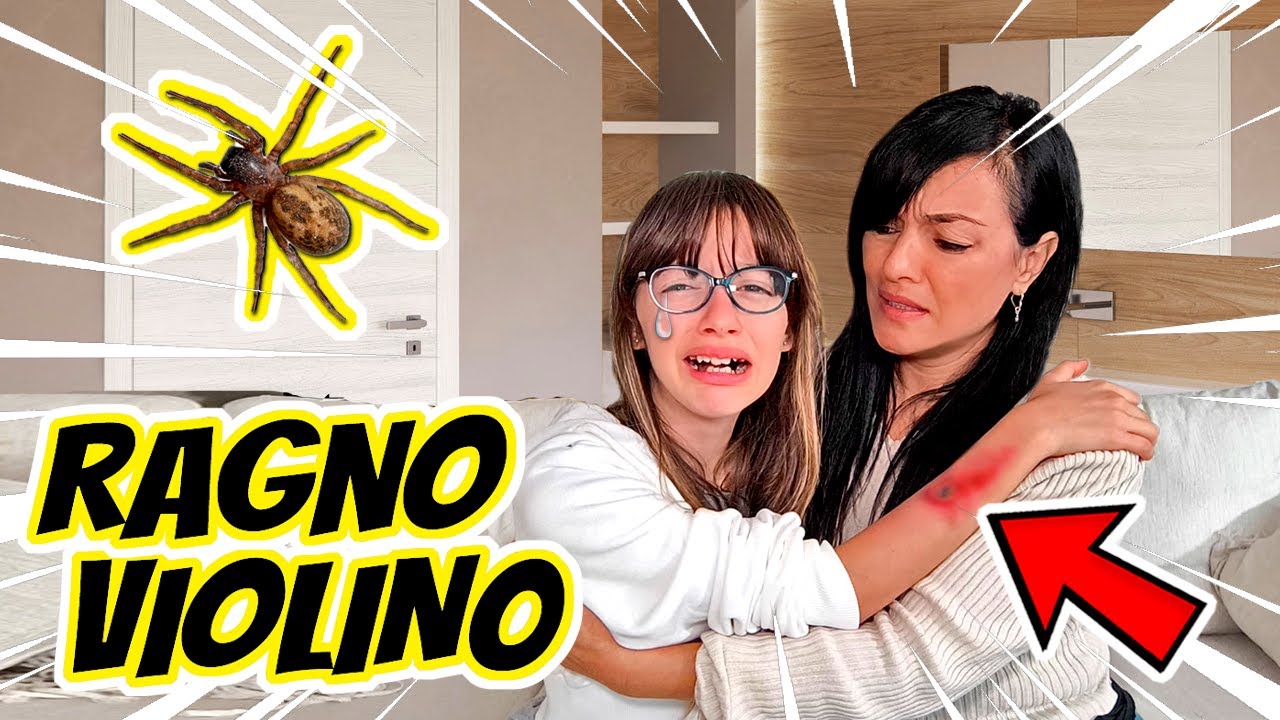 SOFI È STATA PUNTA DAL RAGNO VIOLINO FA MALE! SOFI PIANGE E MAMMA MONI ...