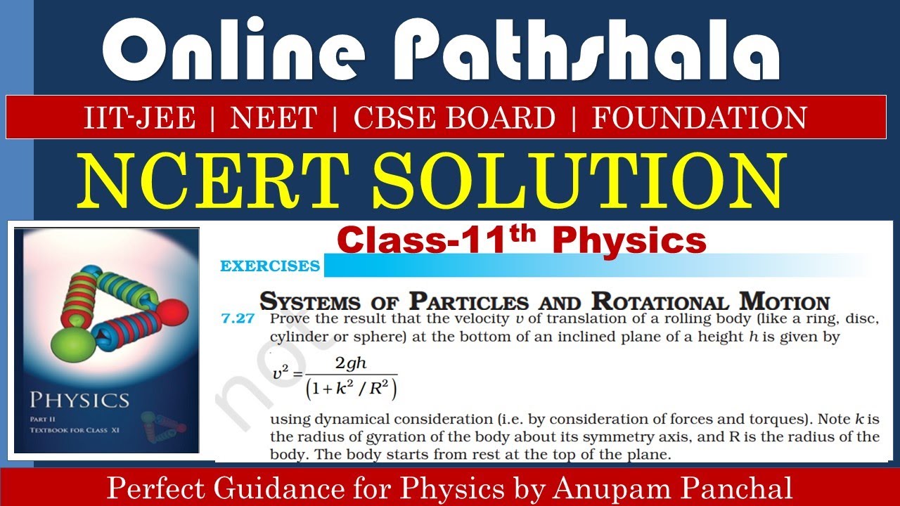Example 7.27 || Rotational Motion || CBSE Class-11th Physics || NCERT ...