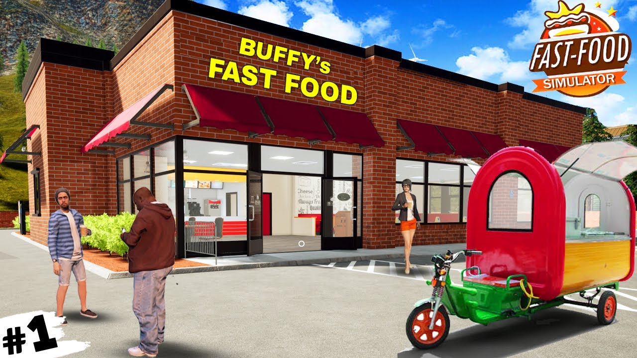 I OPENED MY OWN FAST FOOD RESTAURANT! 🤩 | FAST FOOD SIMULATOR | Techno ...