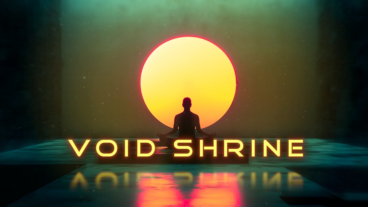 VOID SHRINE | 2 Hours of Meditation Ambient Drone & Soothing Synth Rain - YouTube