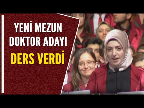 YENİ MEZUN DOKTOR ADAYI DERS VERDİ