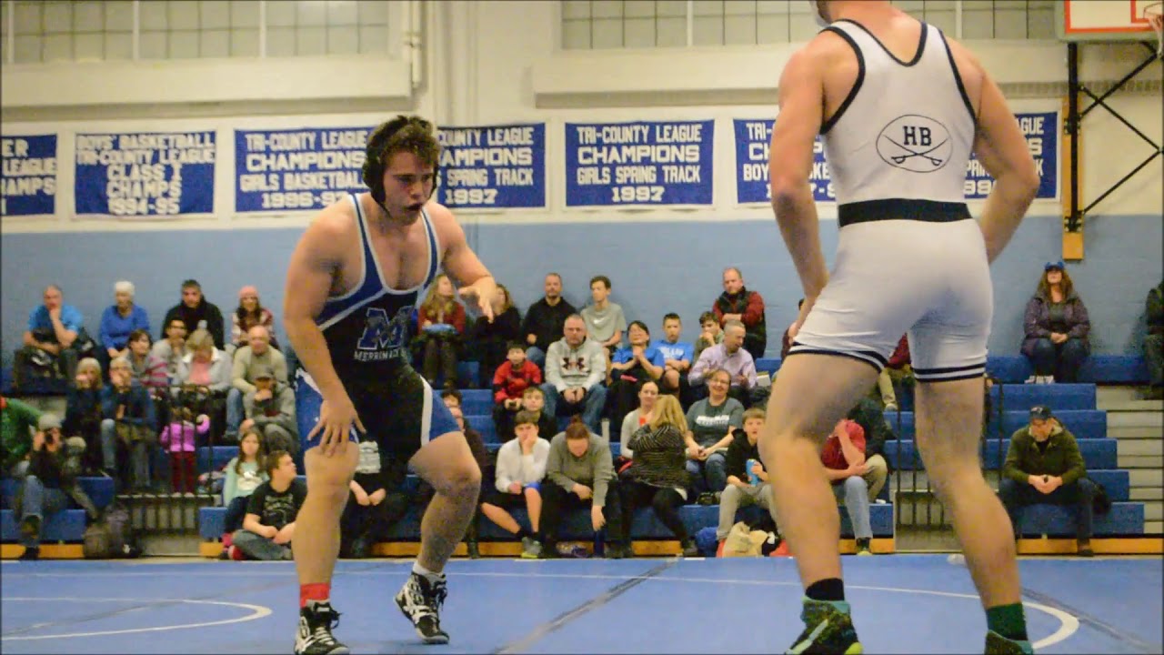Wrestling: Merrimack at Hollis Brookline - YouTube
