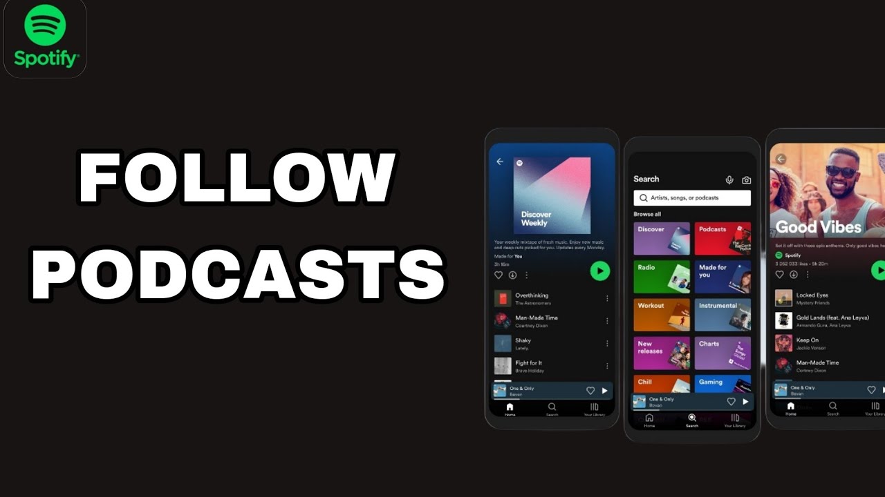 How To Follow Podcasts On Spotify App - YouTube