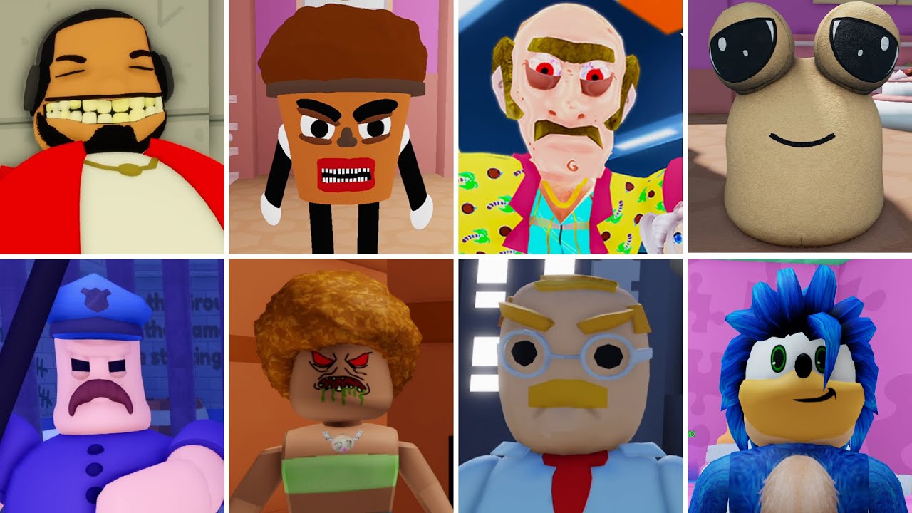 What If Sonic Escape From Freaky Grandpa, Evil Pou, Ice Spice Obby ...