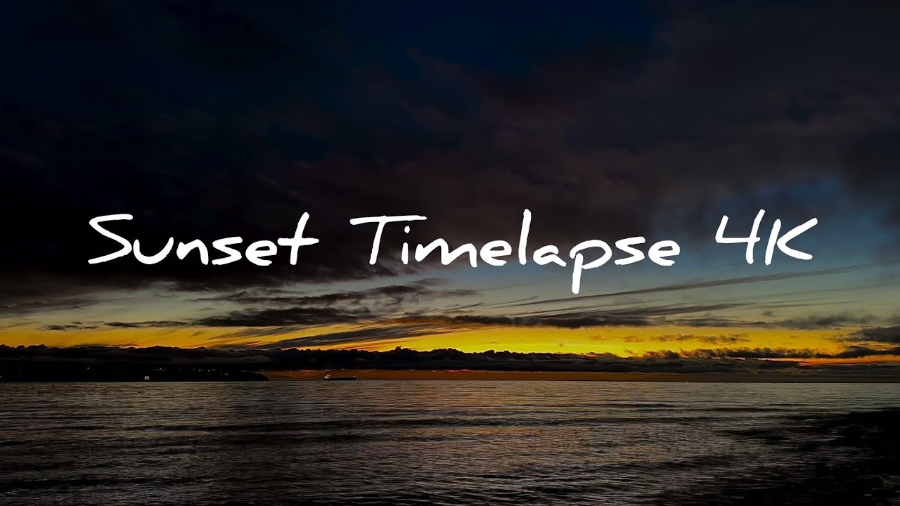 Sunset Timelapse 4K #clouds #timelapse4k #sunset #realaxingmusic - YouTube