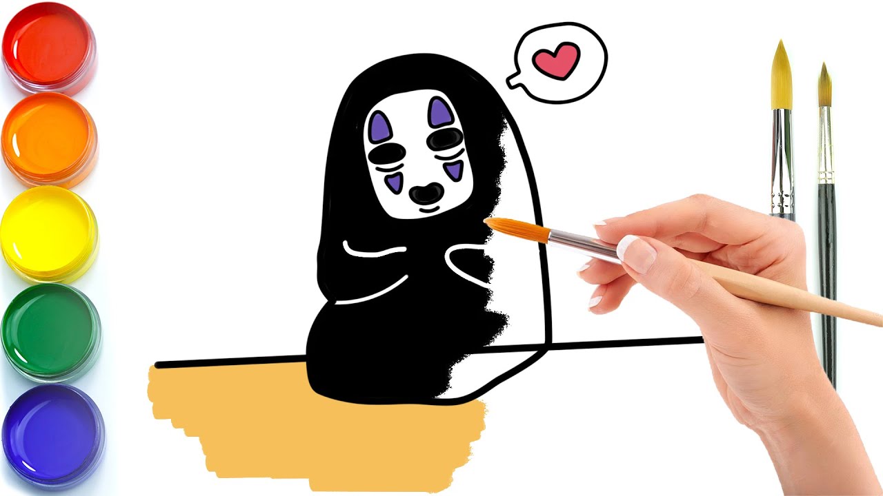 Faceless man！！！Drawing faceless man and colouring,Go see the kind face ...